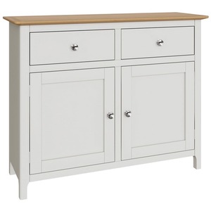 2 Door 2 Drawer Solid Oak Sideboard Ready Assembled
