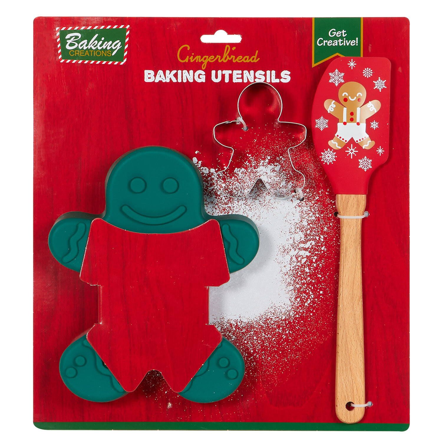 Set of 3 Gingerbread Baking Utensils