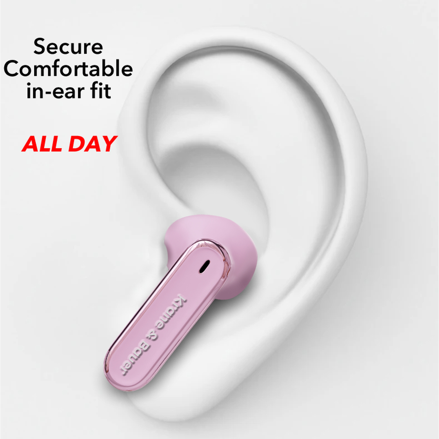 ClearCall In-Ear Bluetooth Wireless Noise Cancelling Waterproof Earbuds