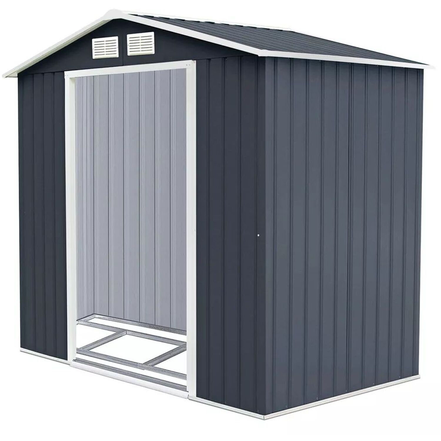 6.9ft x 4.1ft Outdoor Storage Shed Large Tool Utility Storage House ...