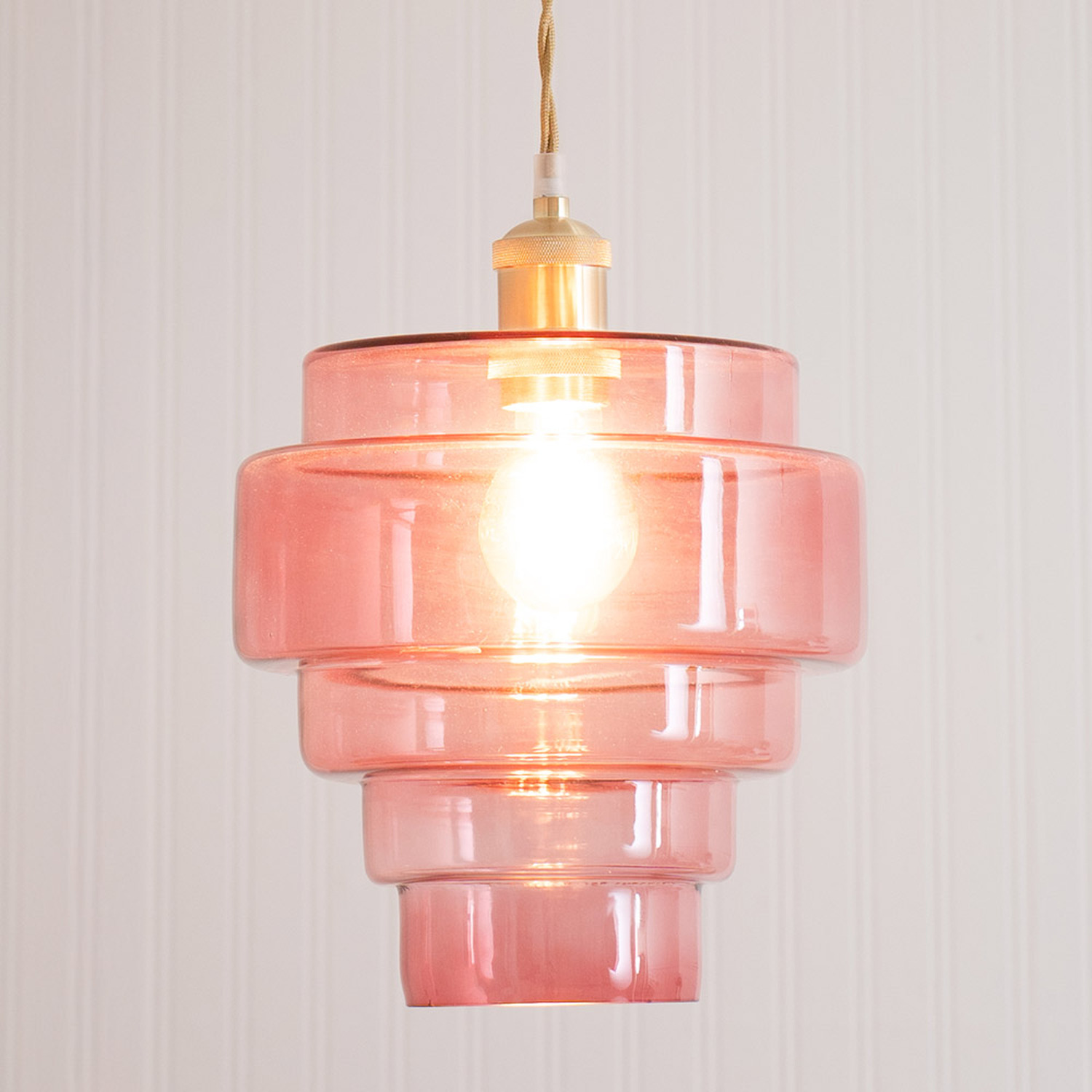 Lane 5 Tier Layered Glass Easy Fit Ceiling Light Shade