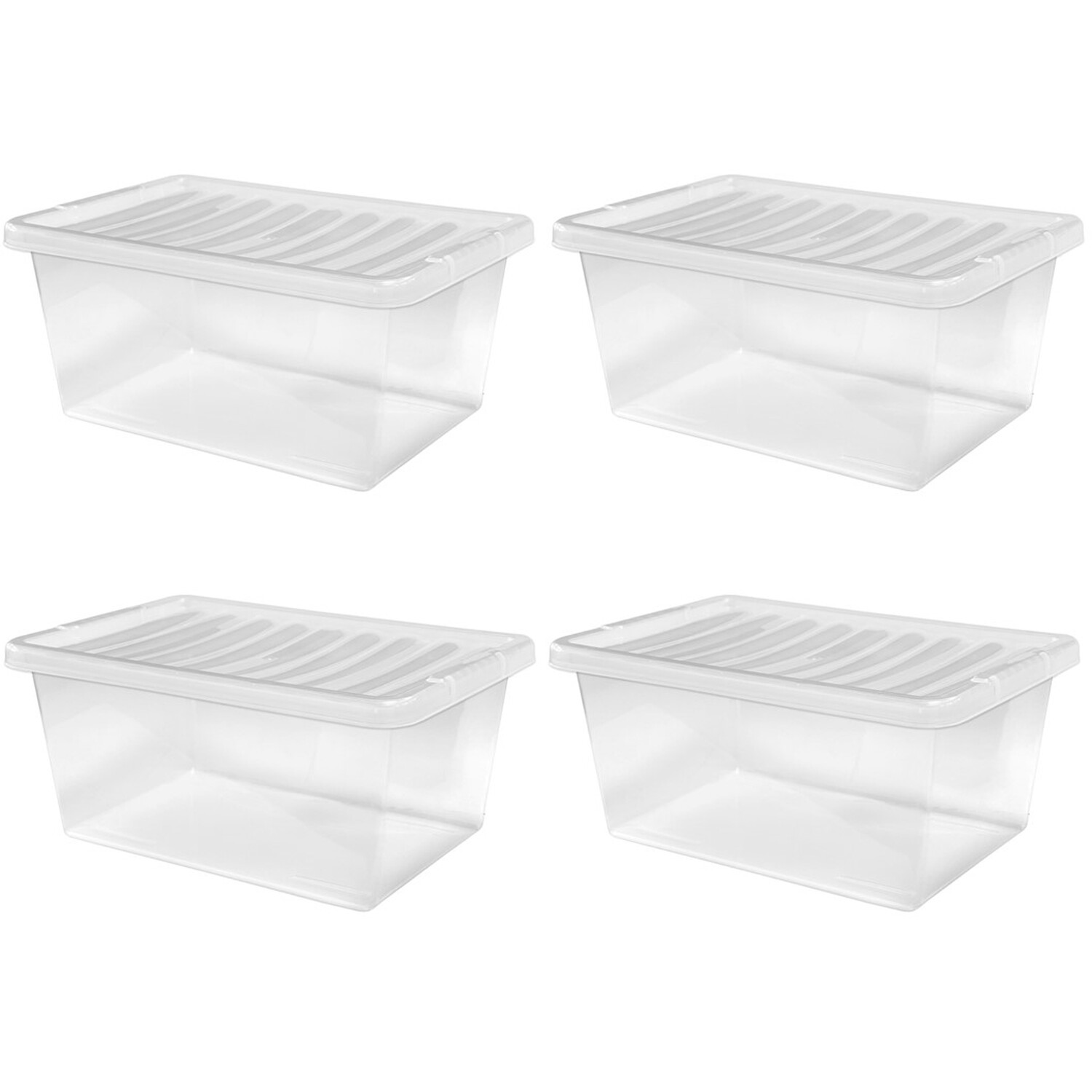 45L Plastic Storage Box with Clip Lid