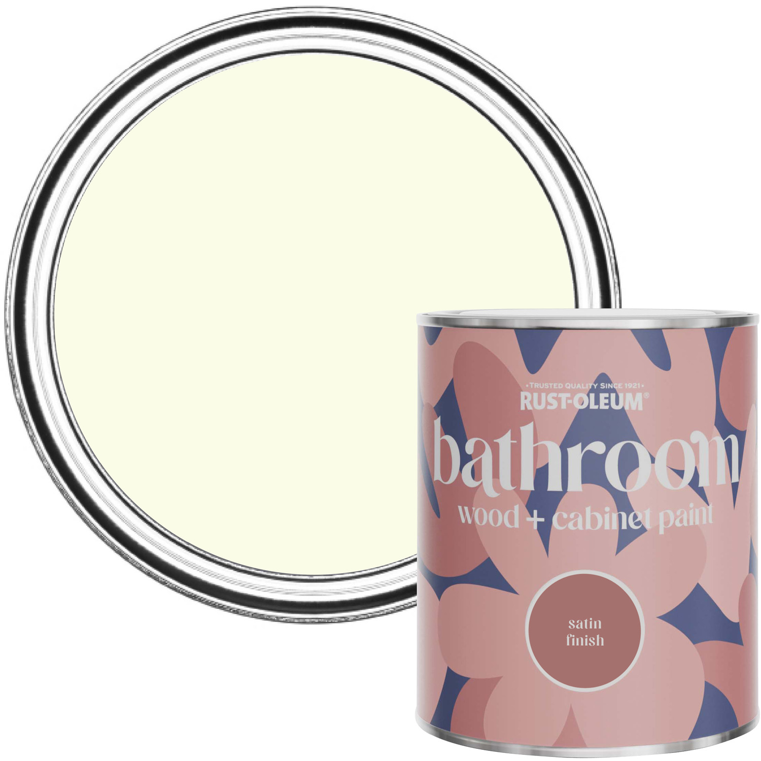 Rust-Oleum Bathroom Wood Cabinet Paint in Satin Finish - Shortbread 750ml