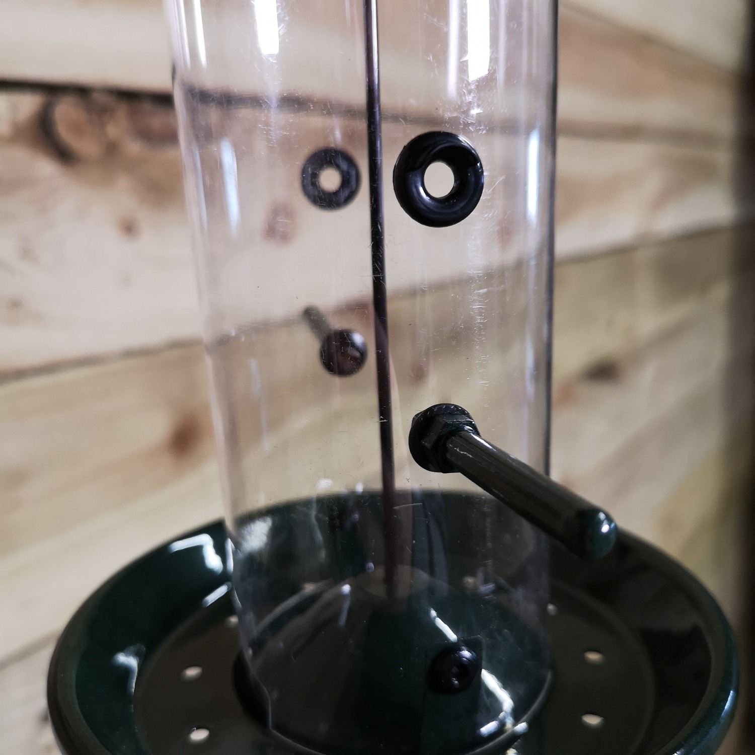 Stylish 2 Port Garden Wild Bird Hanging Metal Nyjer Seed Feeder