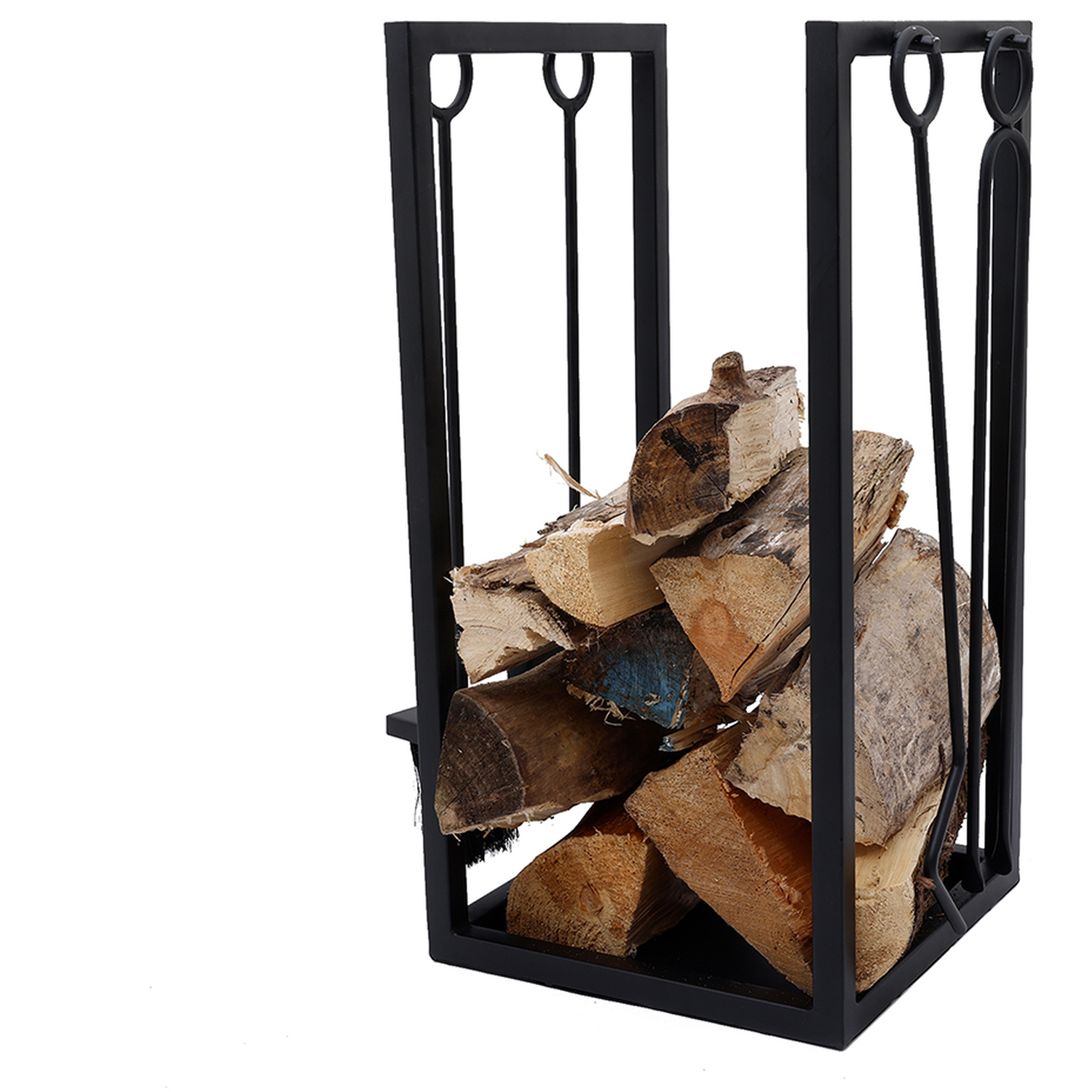 Hornbeam Log Holder Foreside Companion Set Iron Tool Stand