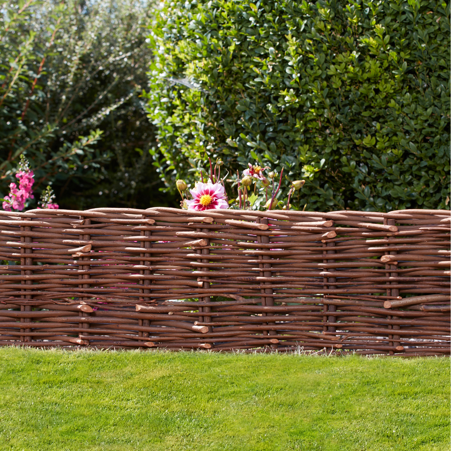 Woven Willow Border Edging Twin Pack