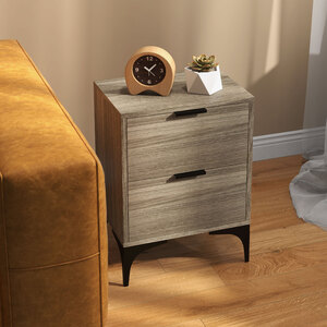 HOMCOM Modern Bedside Tables Set of 2