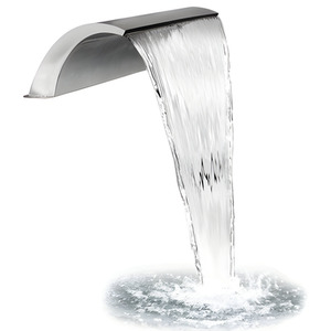 Primrose Wide Arc Stainless Steel Waterfall Blade Cascade Feature