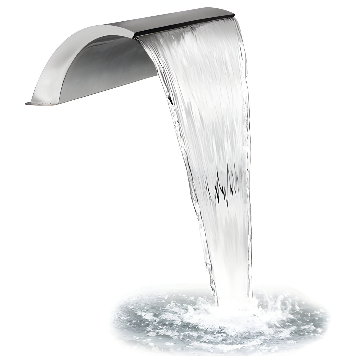 Primrose Wide Arc Stainless Steel Waterfall Blade Cascade Feature