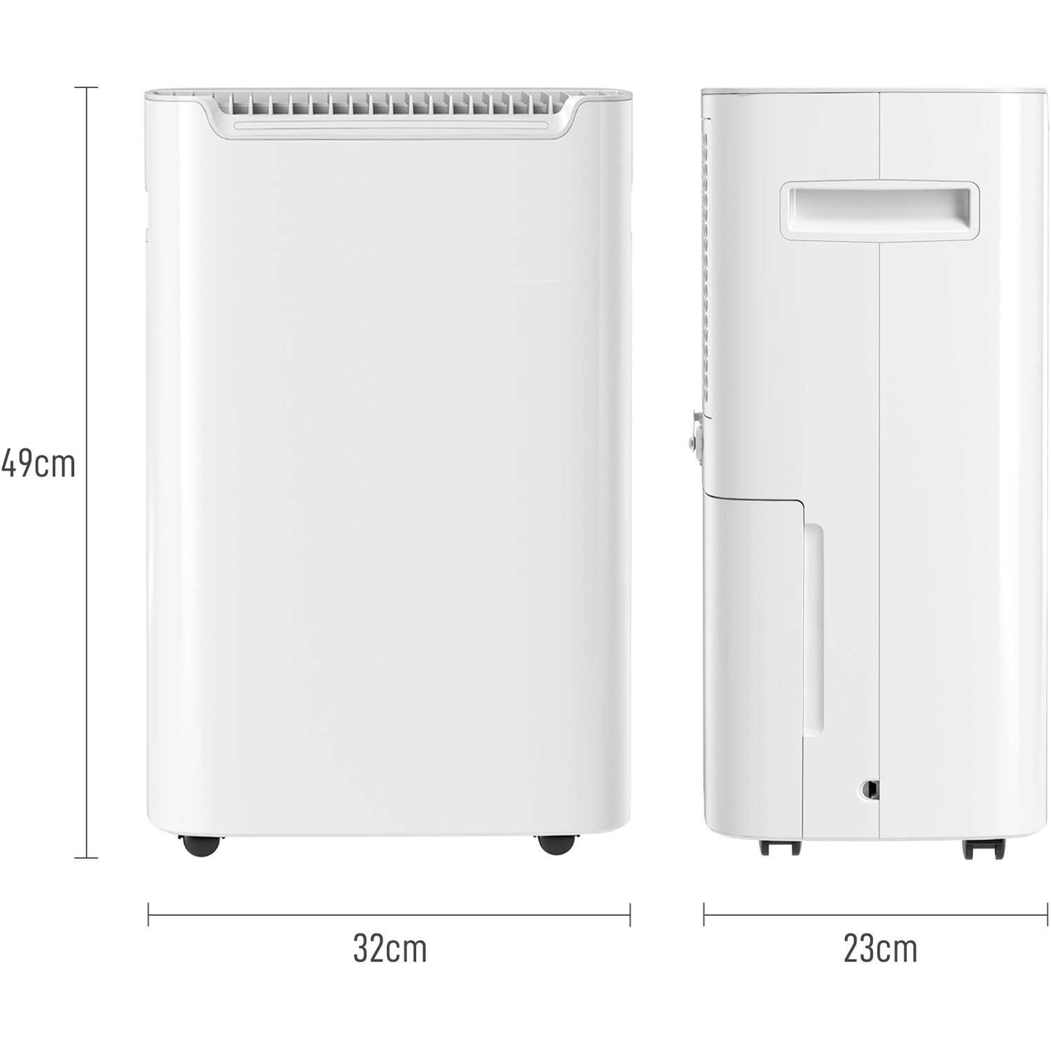 HOMCOM 20LDay Dehumidifier with 2.5L Water Tank