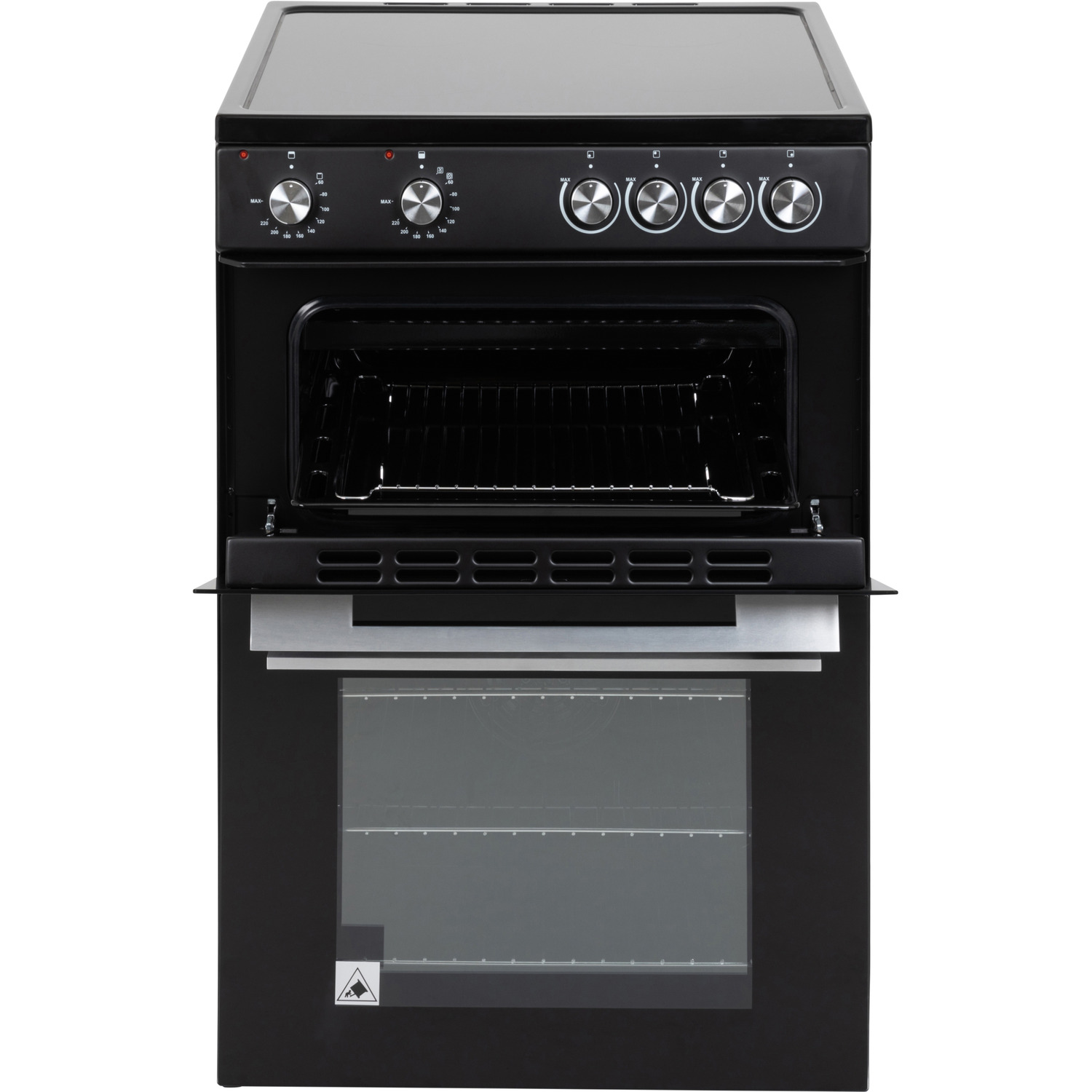 Willow Freestanding Electric Twin Cavity Cooker with Ceramic Hob