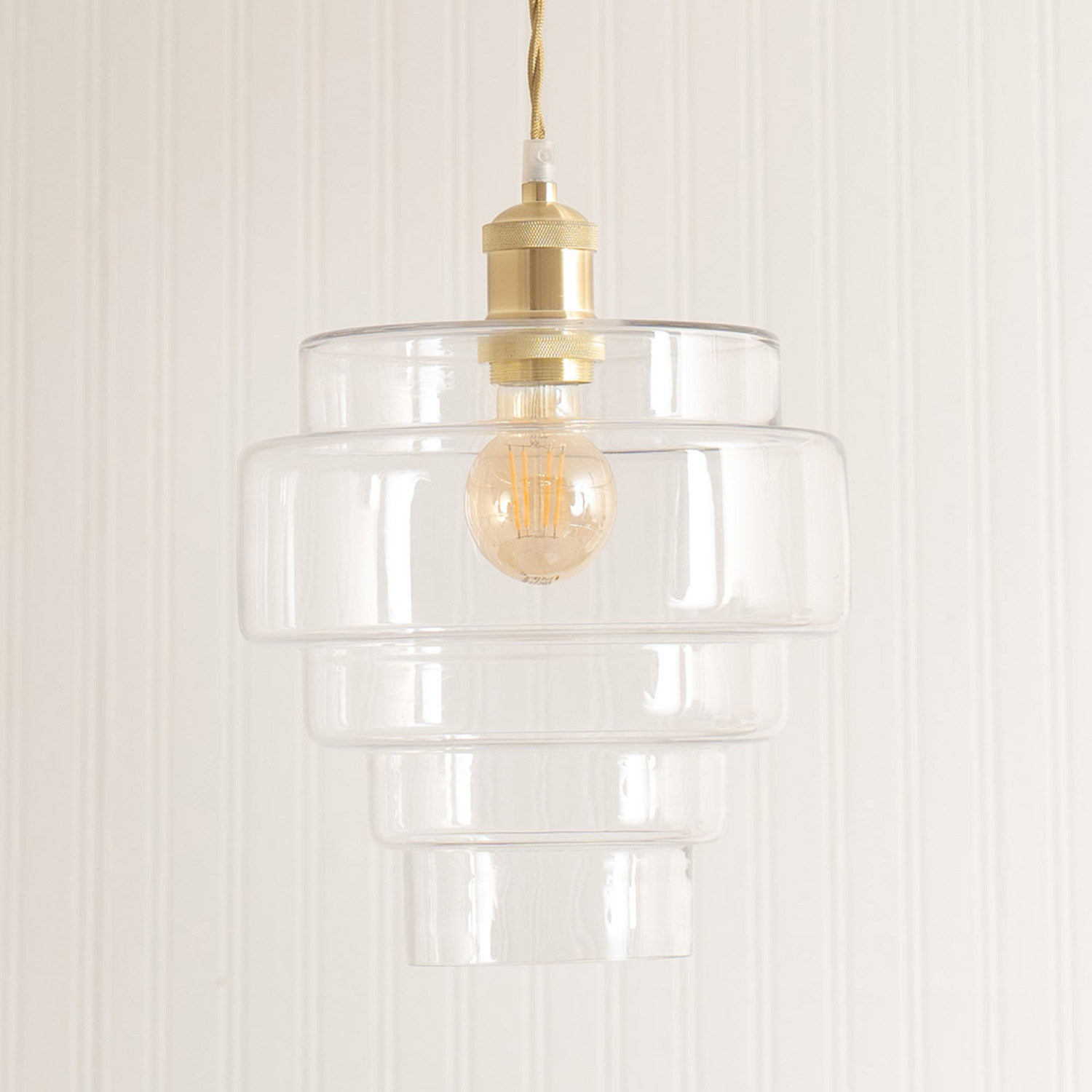 Lane 5 Tier Layered Glass Easy Fit Ceiling Light Shade