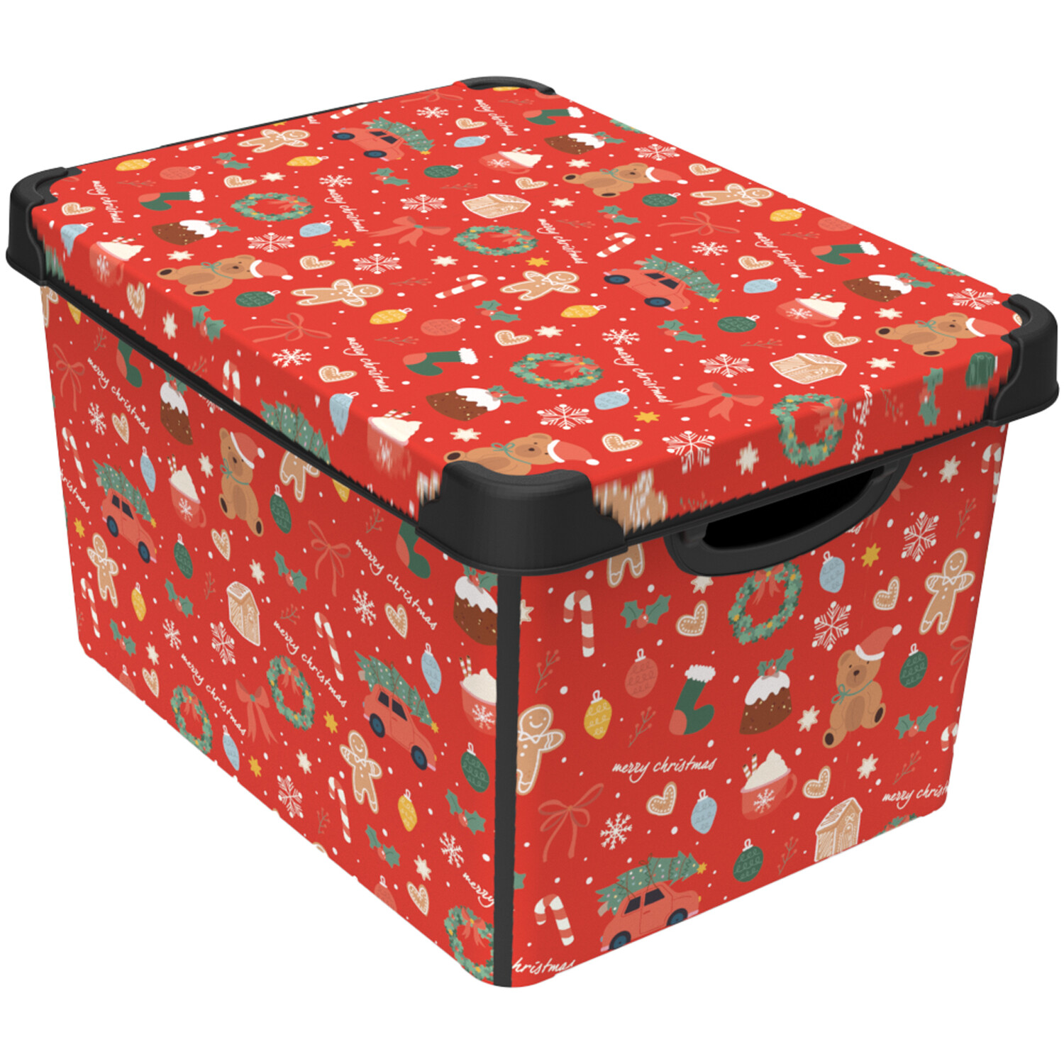 Christmas Printed Storage Box 17L