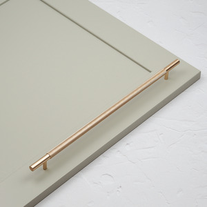 Champagne Brass Knurled Bar Handles And Round Knob Rose Gold