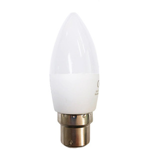 4 Pack LED B22 Candle Bulbs 4W Warm White