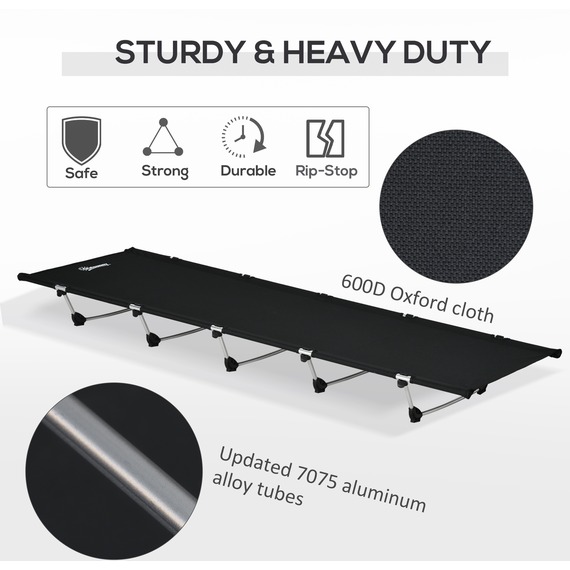 Lightweight Camping Bed Aluminium Portable Camp Co