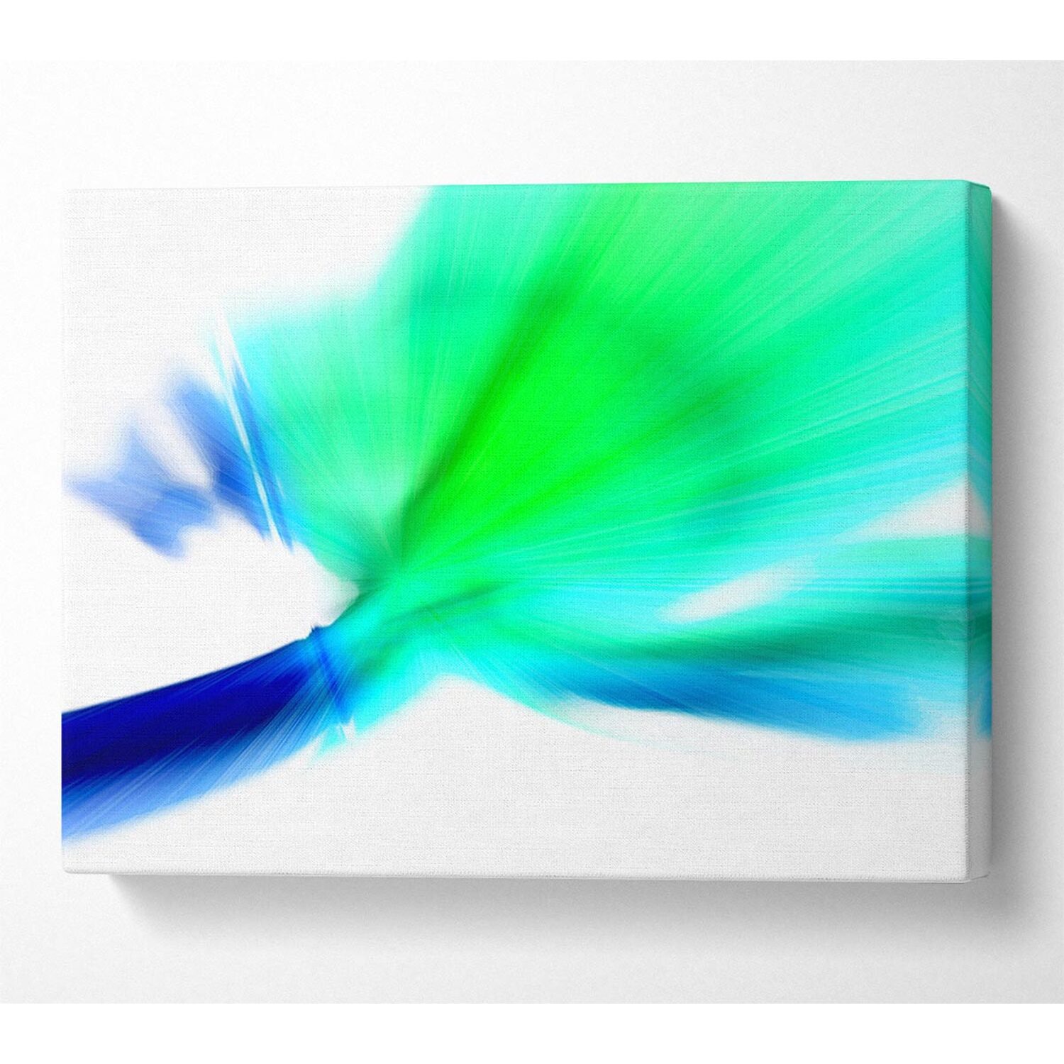 Blue Green Celebration Canvas Print Wall Art