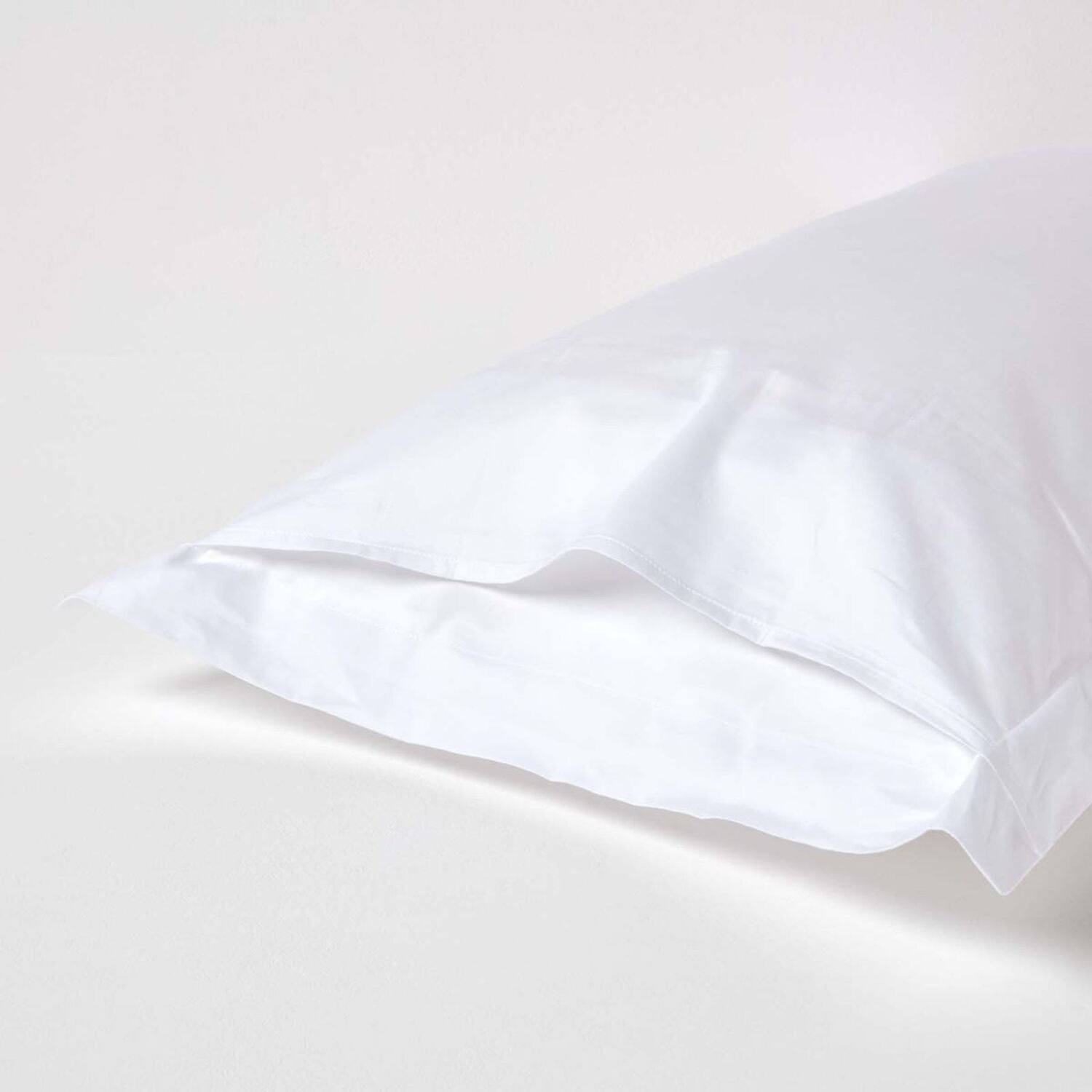 Homescapes Organic Egyptian Cotton Pillowcase, Oxford Style