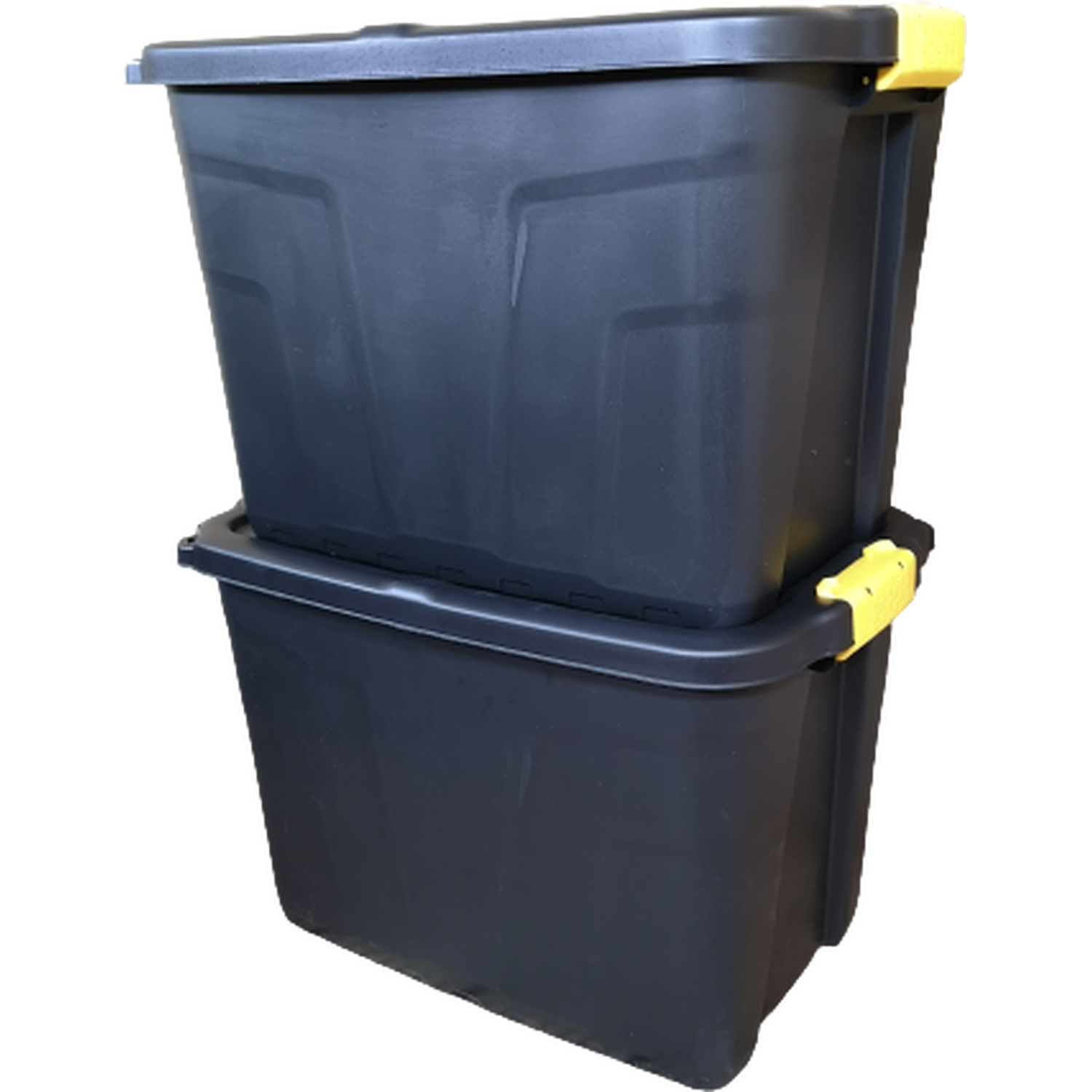 Pack of Heavy-Duty Storage Tubs with Clips