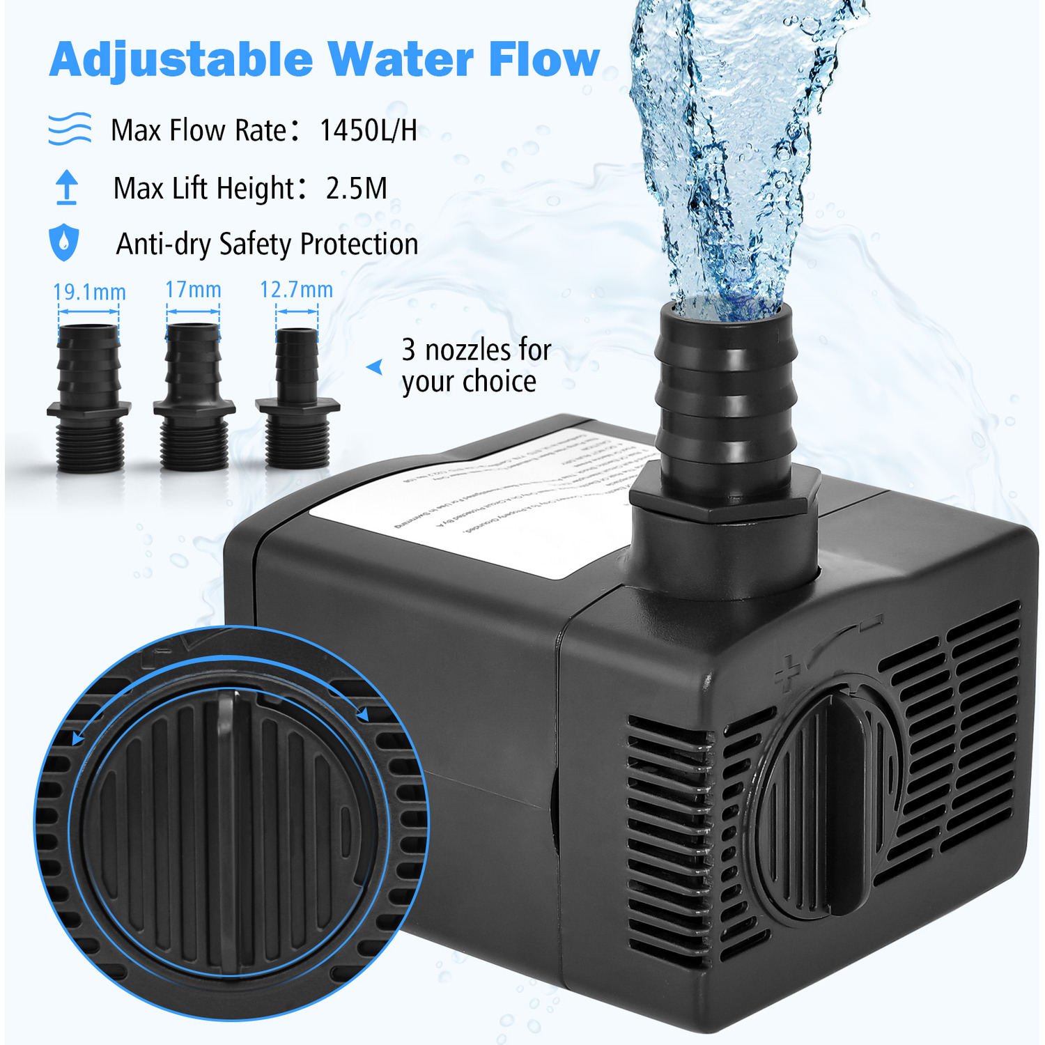 Quiet Submersible Water Pump