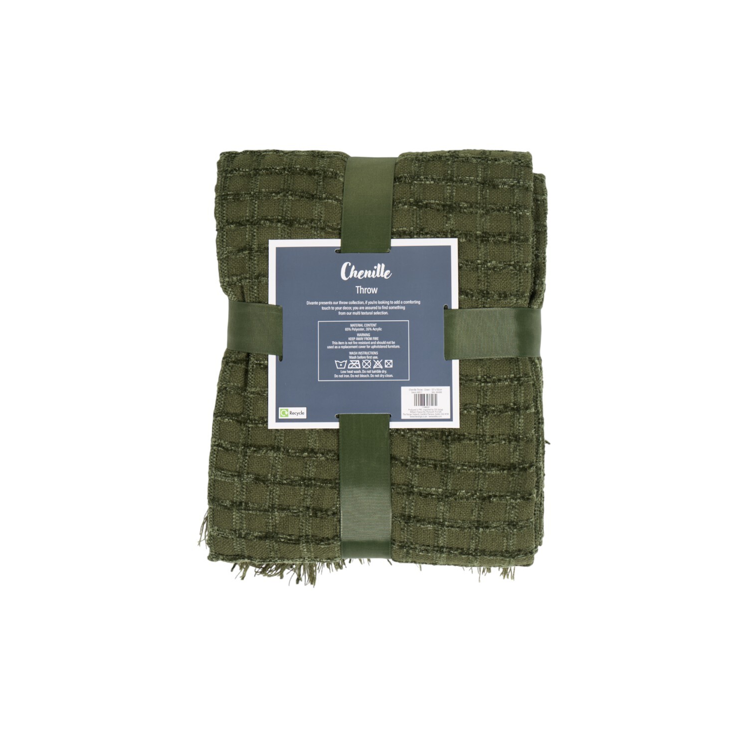 Chenille Check Throw