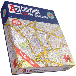 A-Z Map of Croydon 1000 Piece Jigsaw