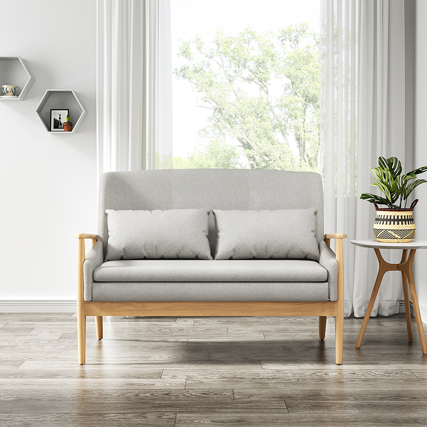 2 Seater Couch Sofa Armchair Loveseat With Cushion Living Room