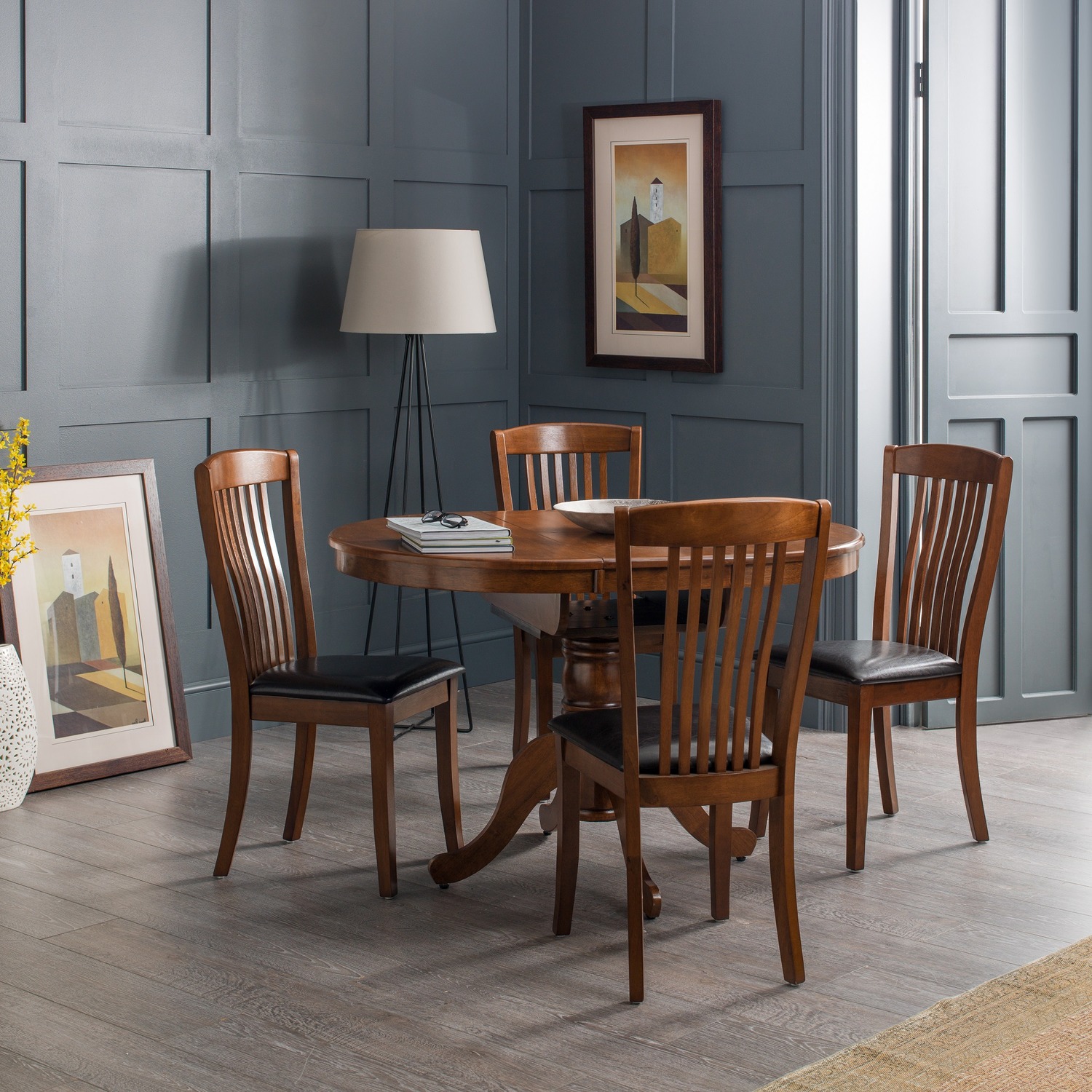 Canterbury Round Extending Table and Chairs Set