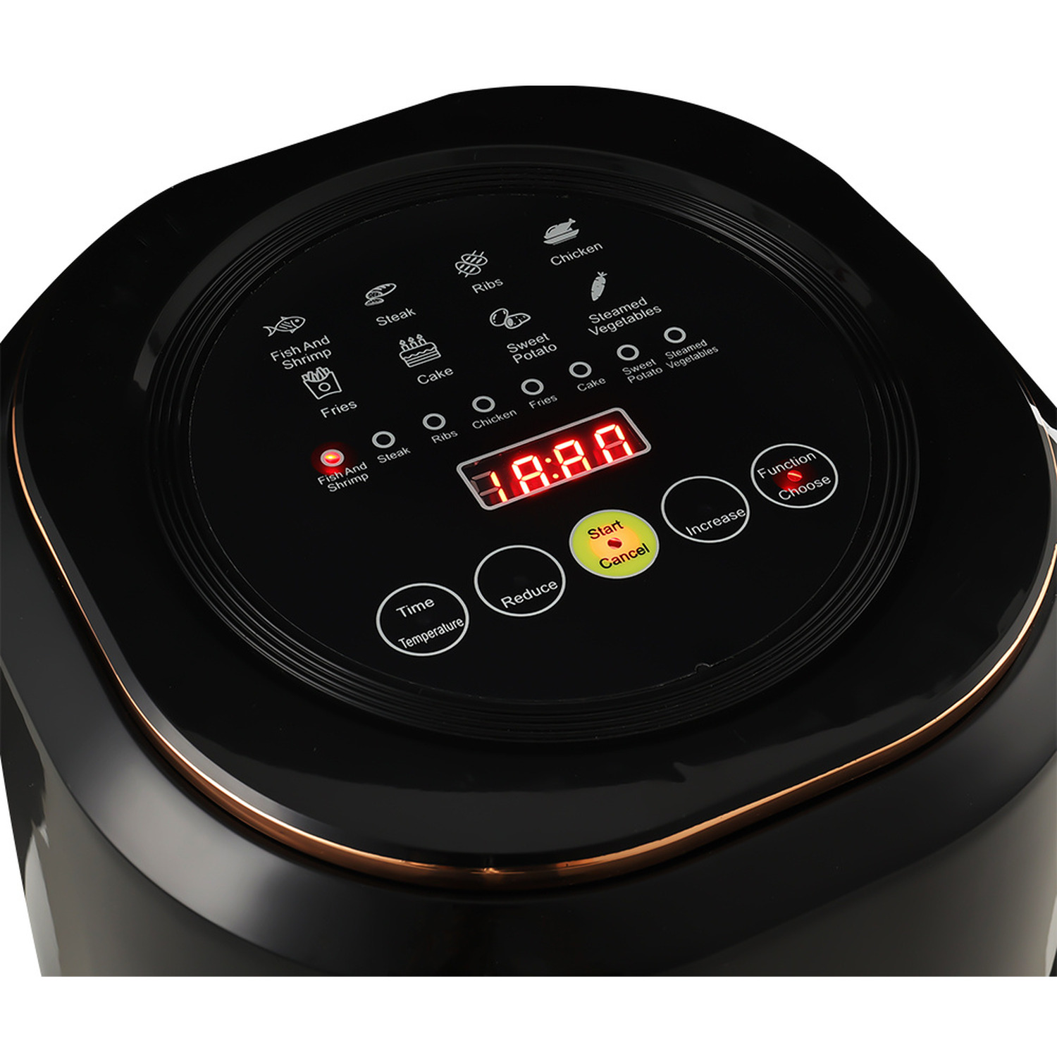 7.5L Digital Touch Screen Visible Air Fryer Oil Free Low Fat Cooker