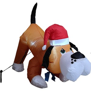 Inflatable Light up Indoor Outdoor Christmas Dog with LEDs