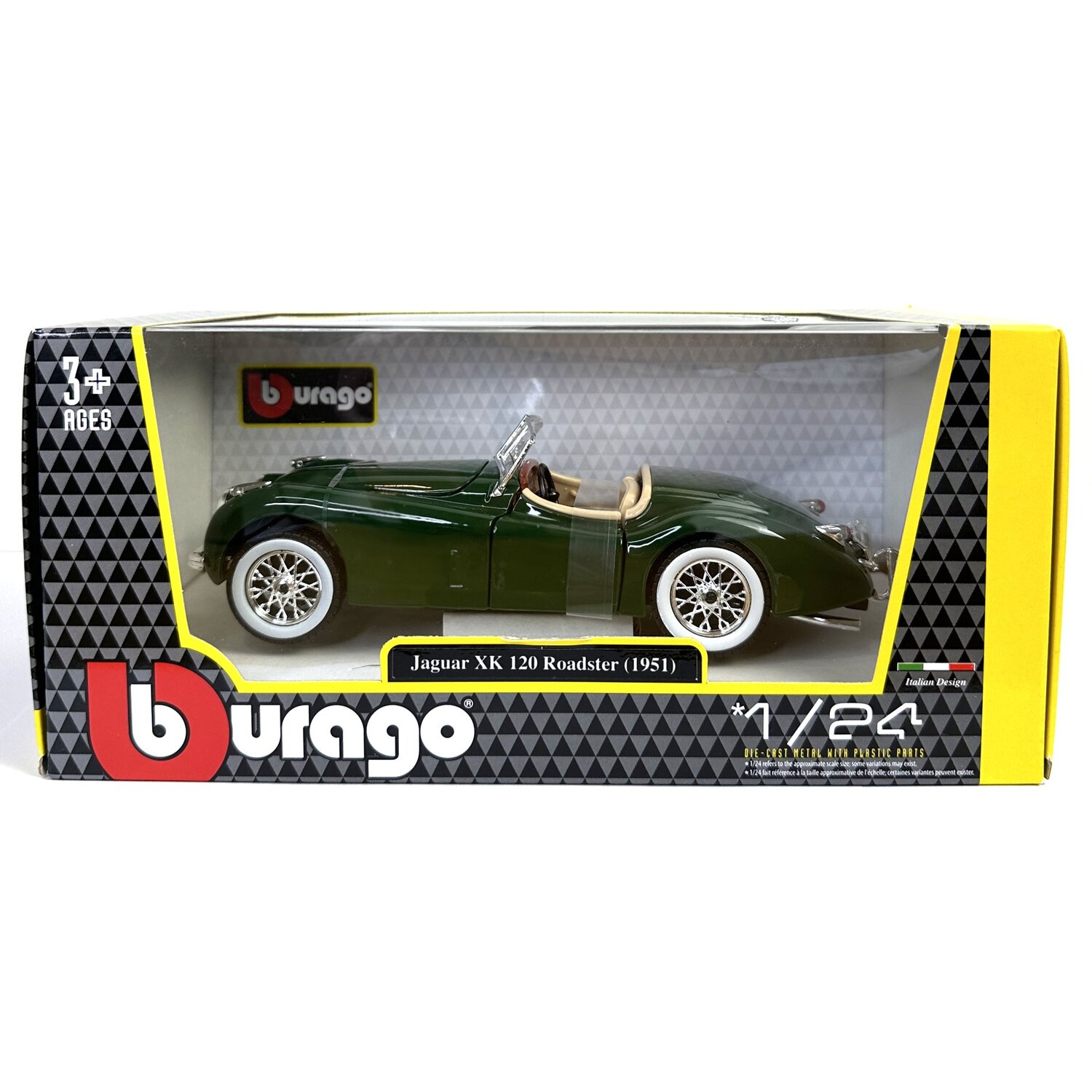 1.24 Scale Diecast Jaguar XK 120 Roadster