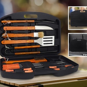 18 Pieces Stainless Steel Barbecue Equipment Kit