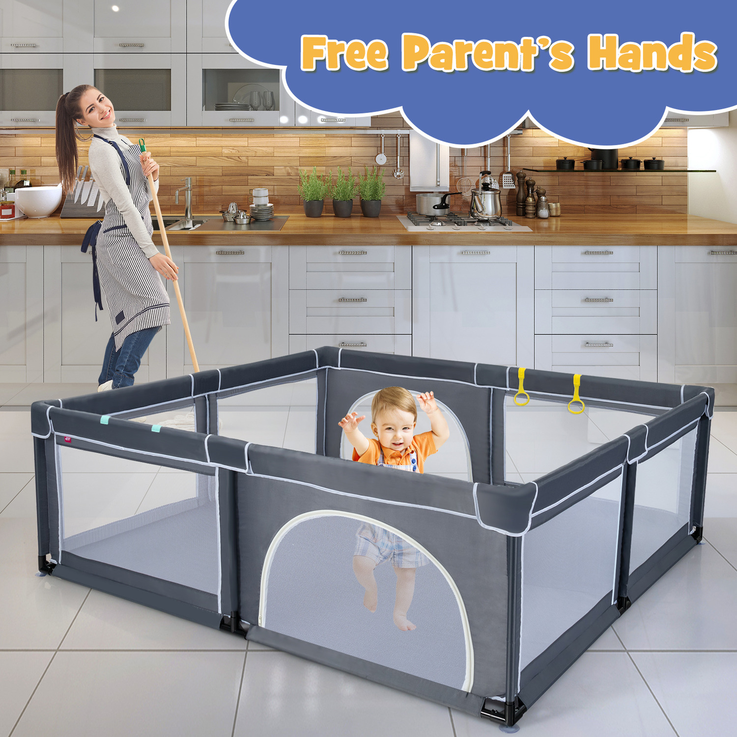 Baby Playpen Portable Large Safety Infant Activity Center