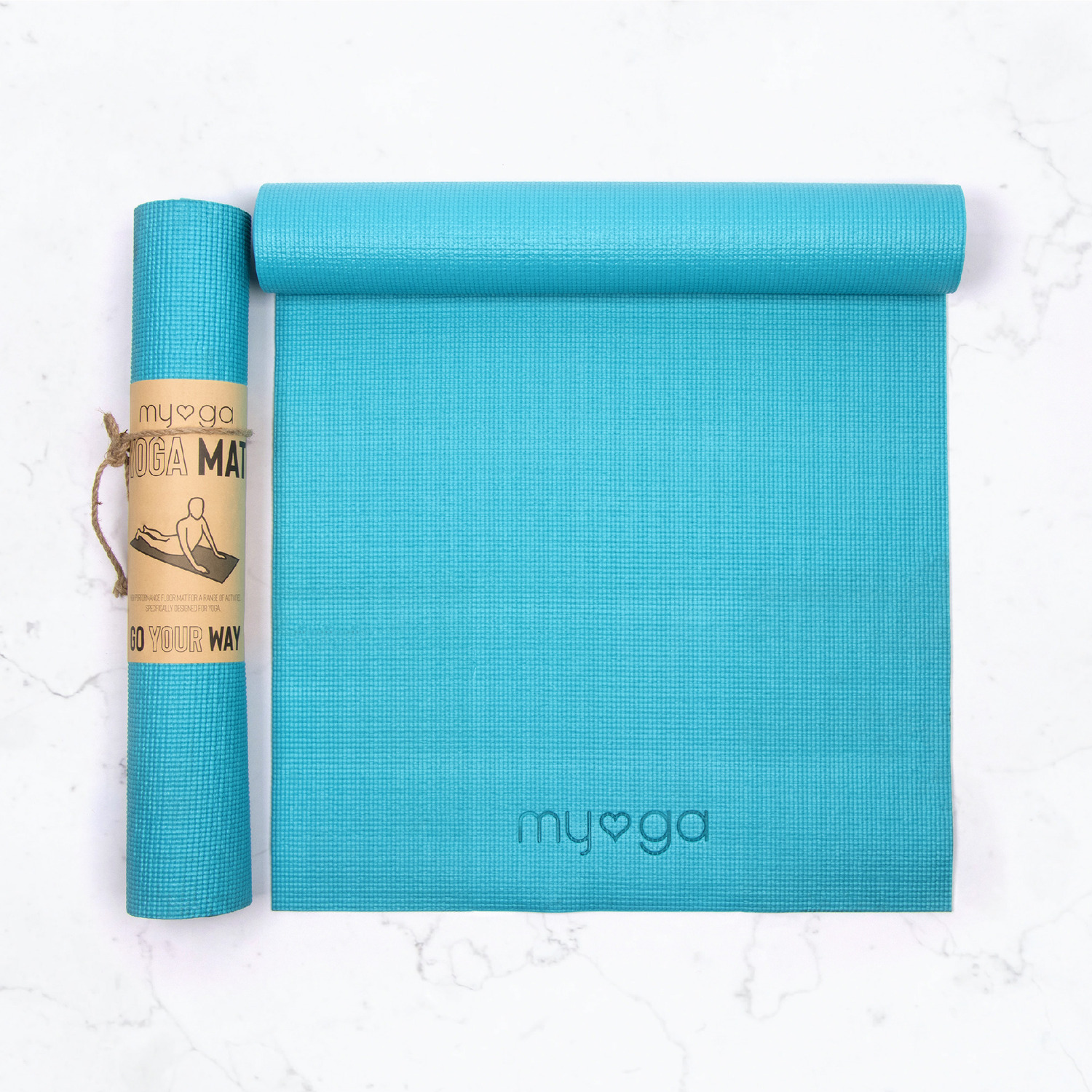 Myga Yoga Entry Mat, Strap Pair of Blocks
