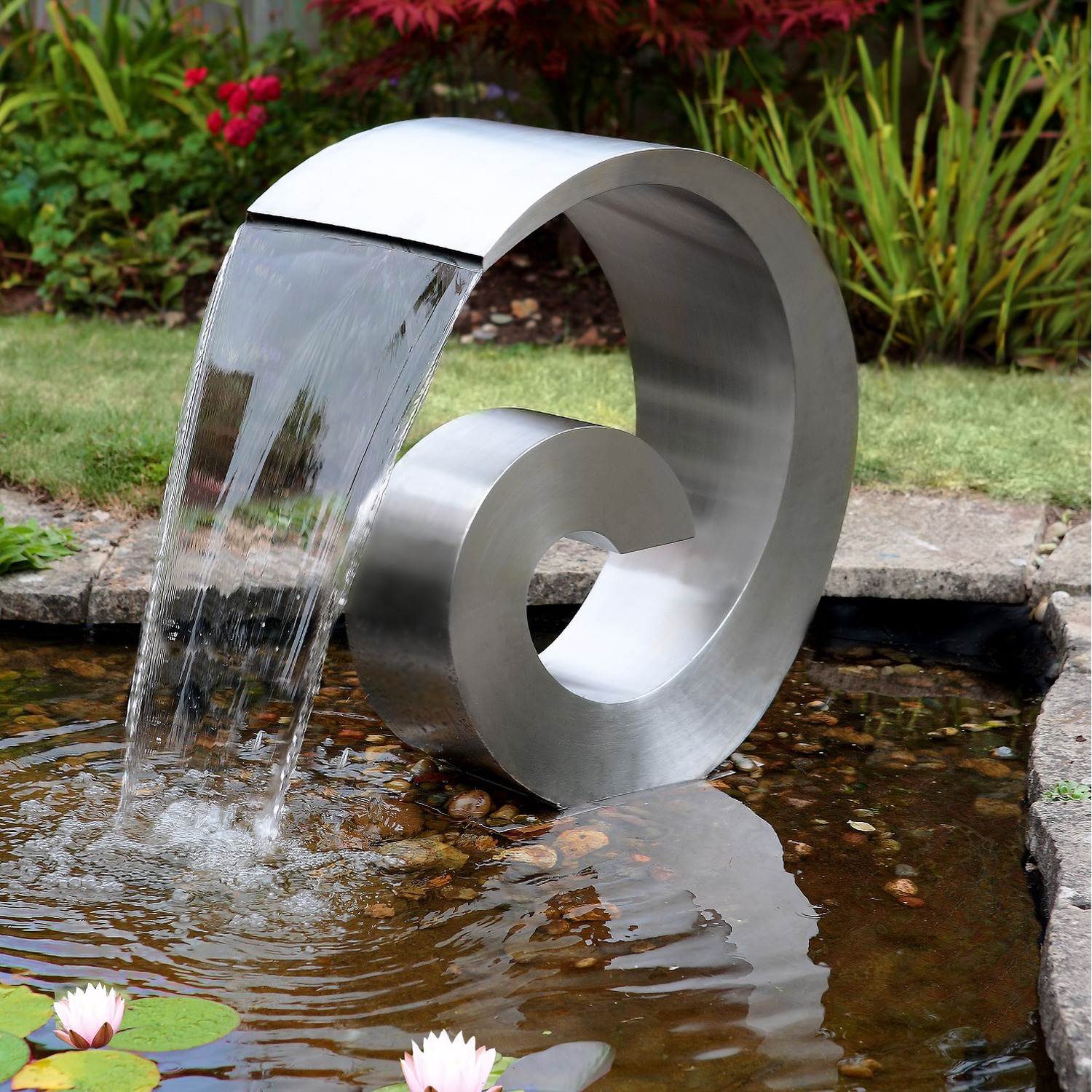Ammonite Water Feature with No Reservoir