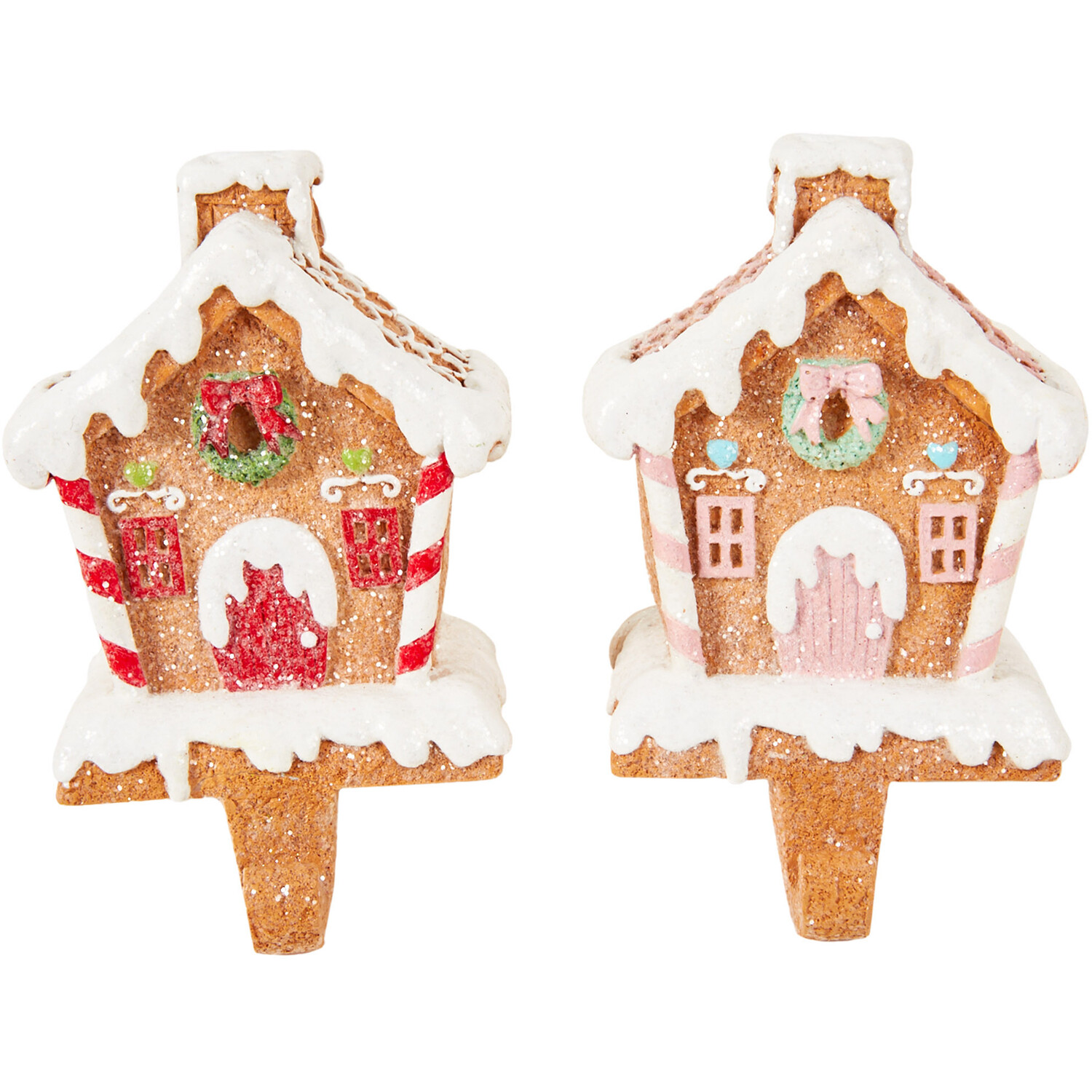 Festive Gingerbread House Stocking Holder