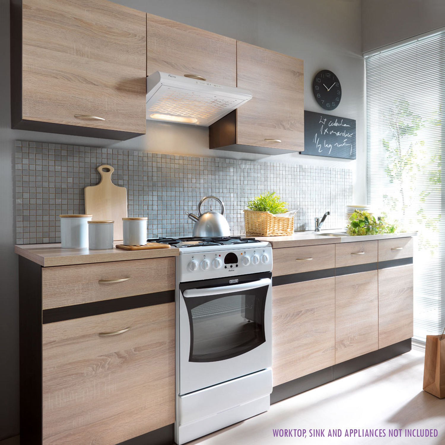 Summer 7 Unit Modern Kitchen Cabinets Set