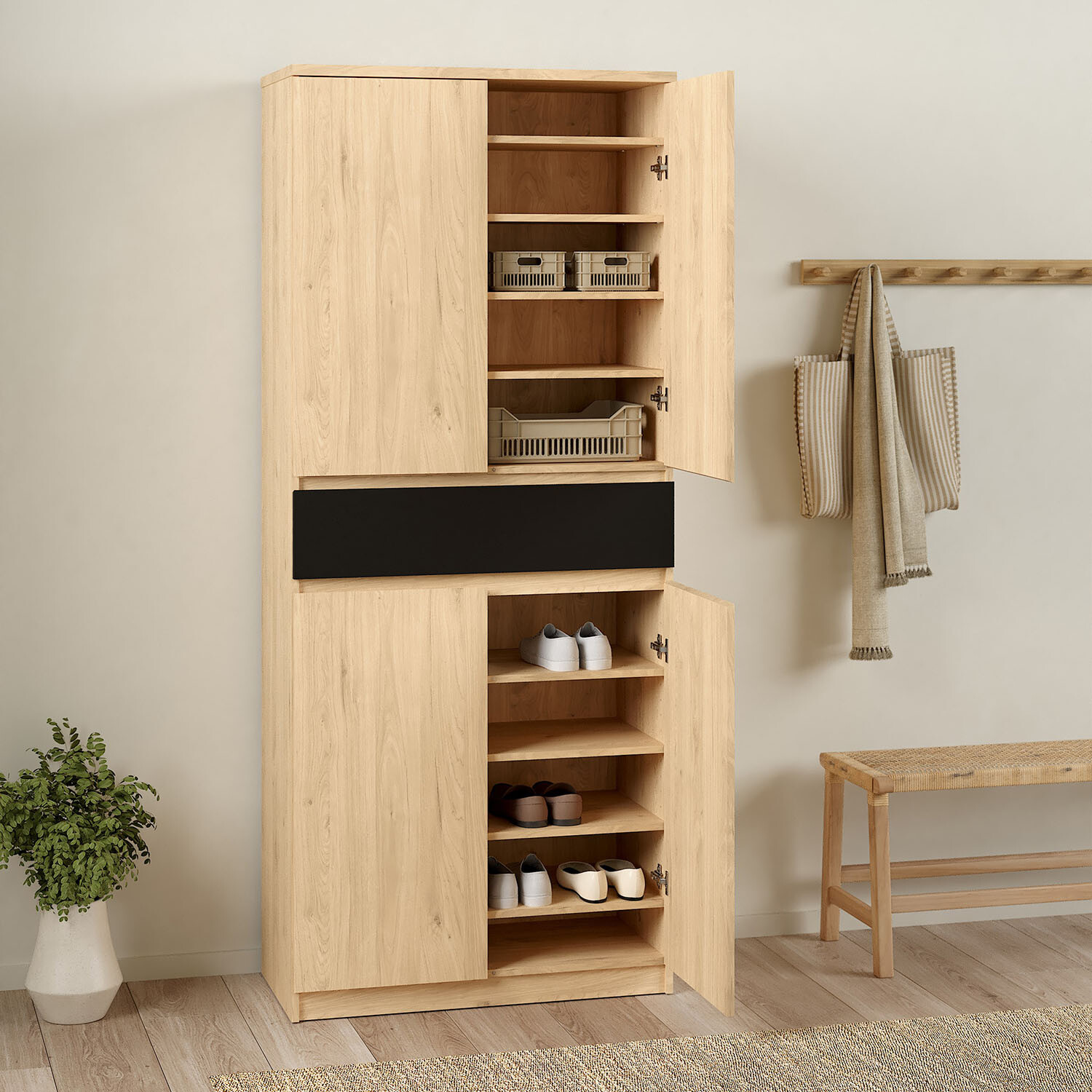 Naia Tall Shoe Cabinet