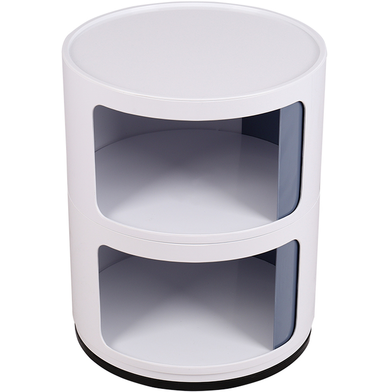 Cylindrical Plastic Storage Drawer Cabinet