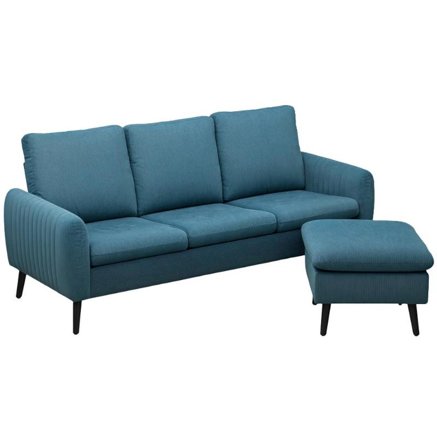 Corner Sofa with Reversible Chaise Lounge