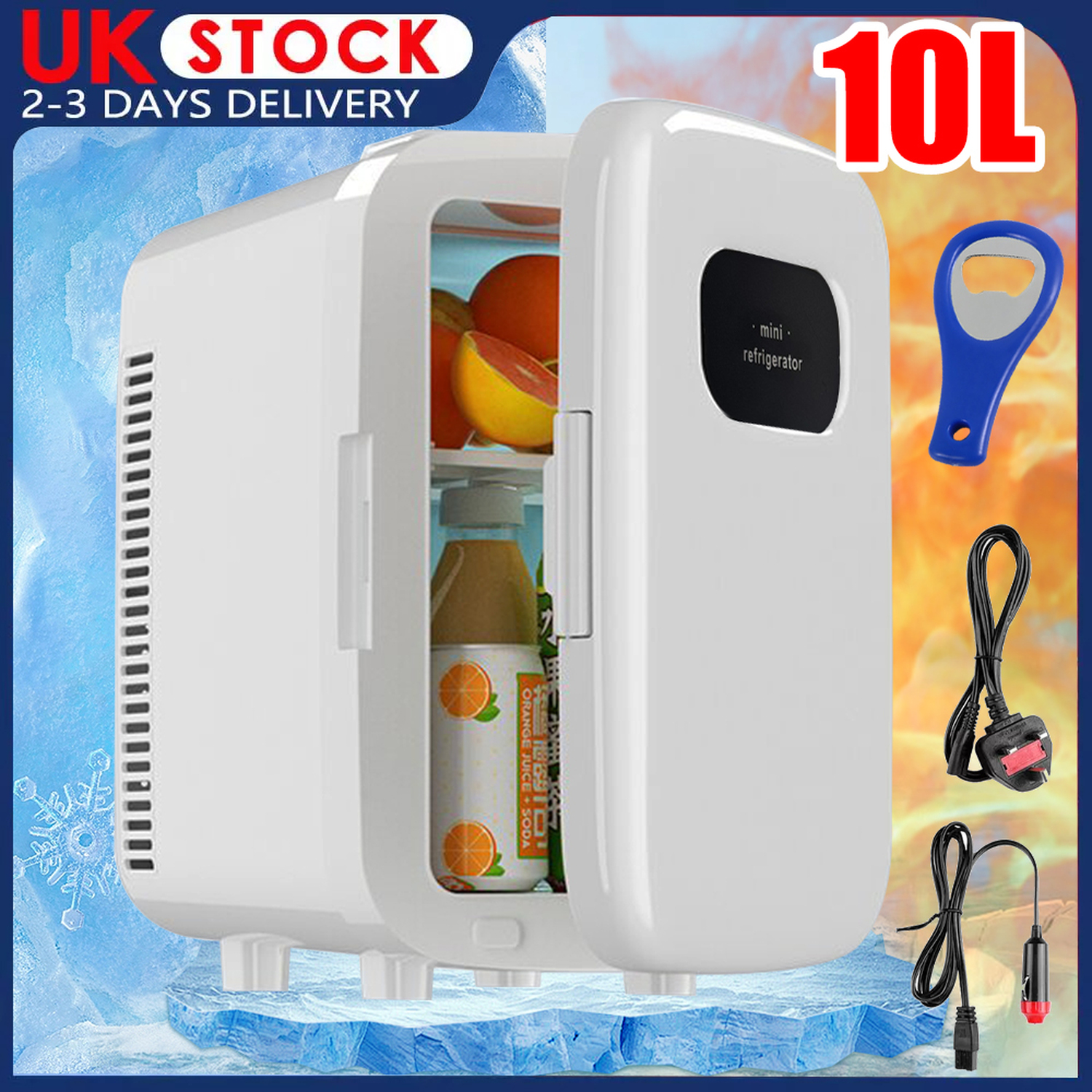 10L Portable Mini Fridge with Cool and Warm Modes