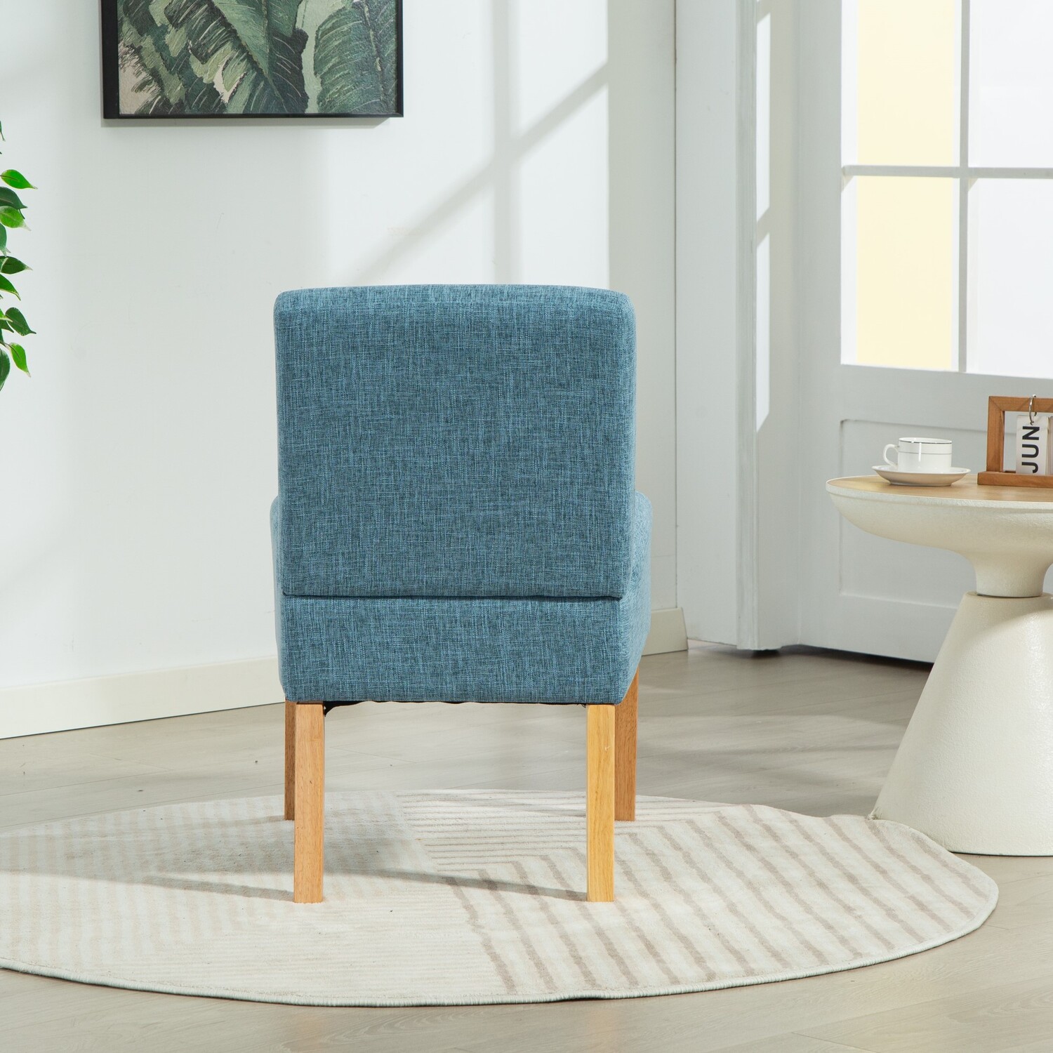 Selina Fabric Armless Accent Chair