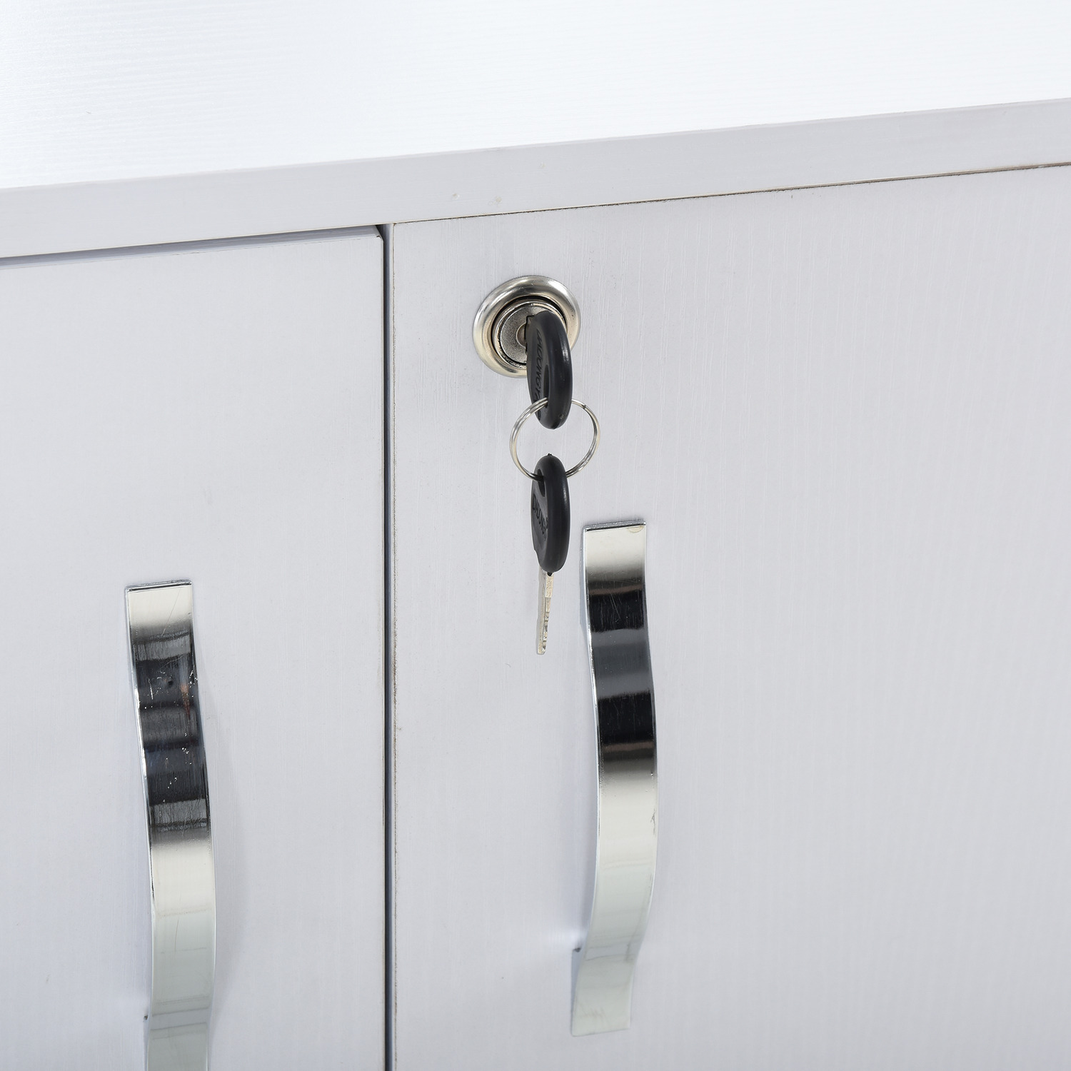 Vinsetto 2 Tier Locking Office Storage Cabinet File