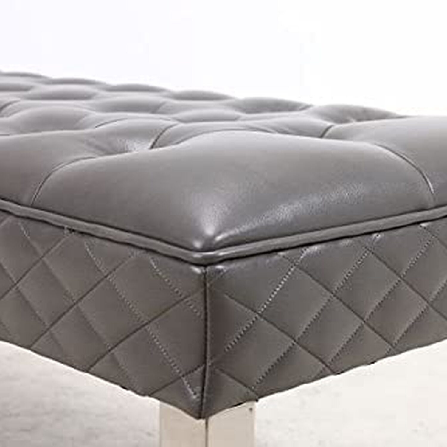 Rebecca Leather Aire Bench 155cm