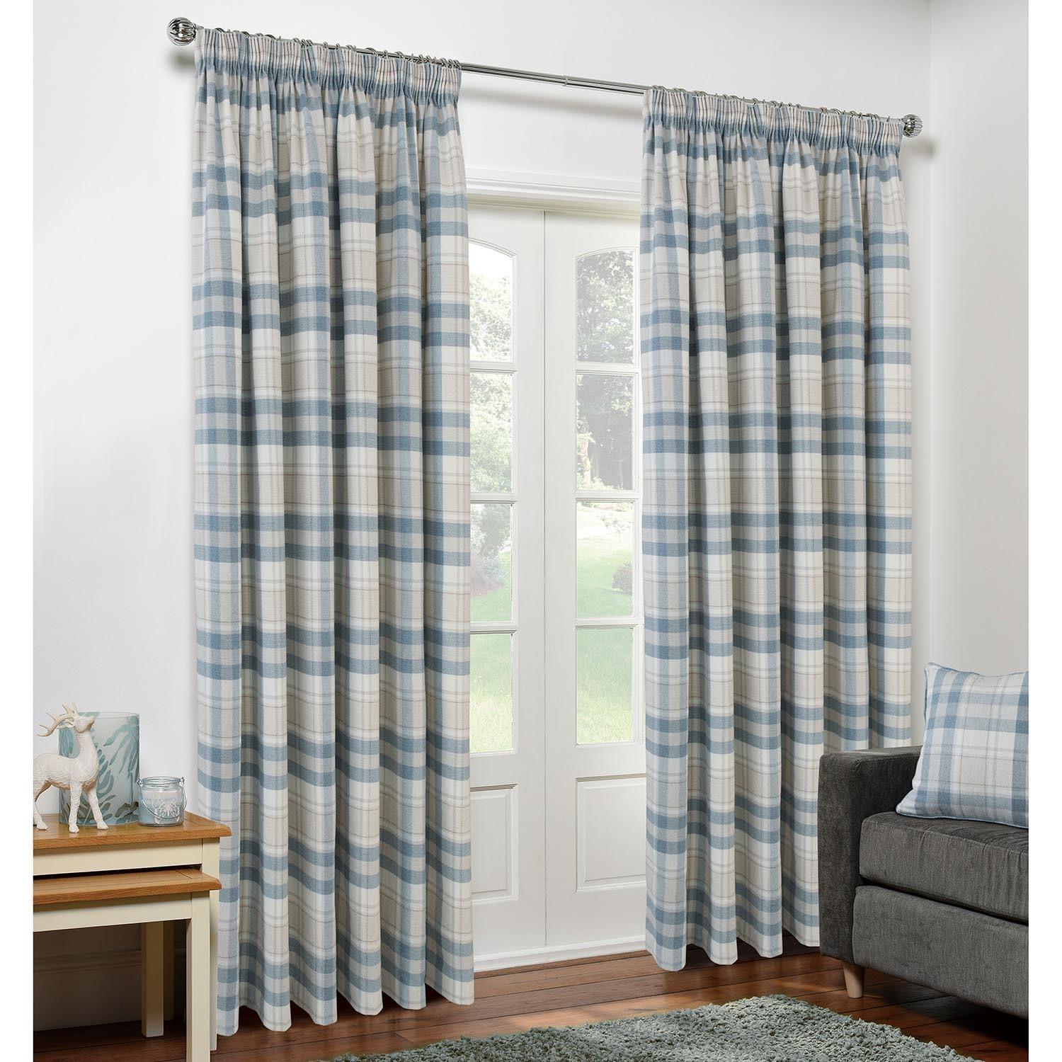 Highbury Check Curtains