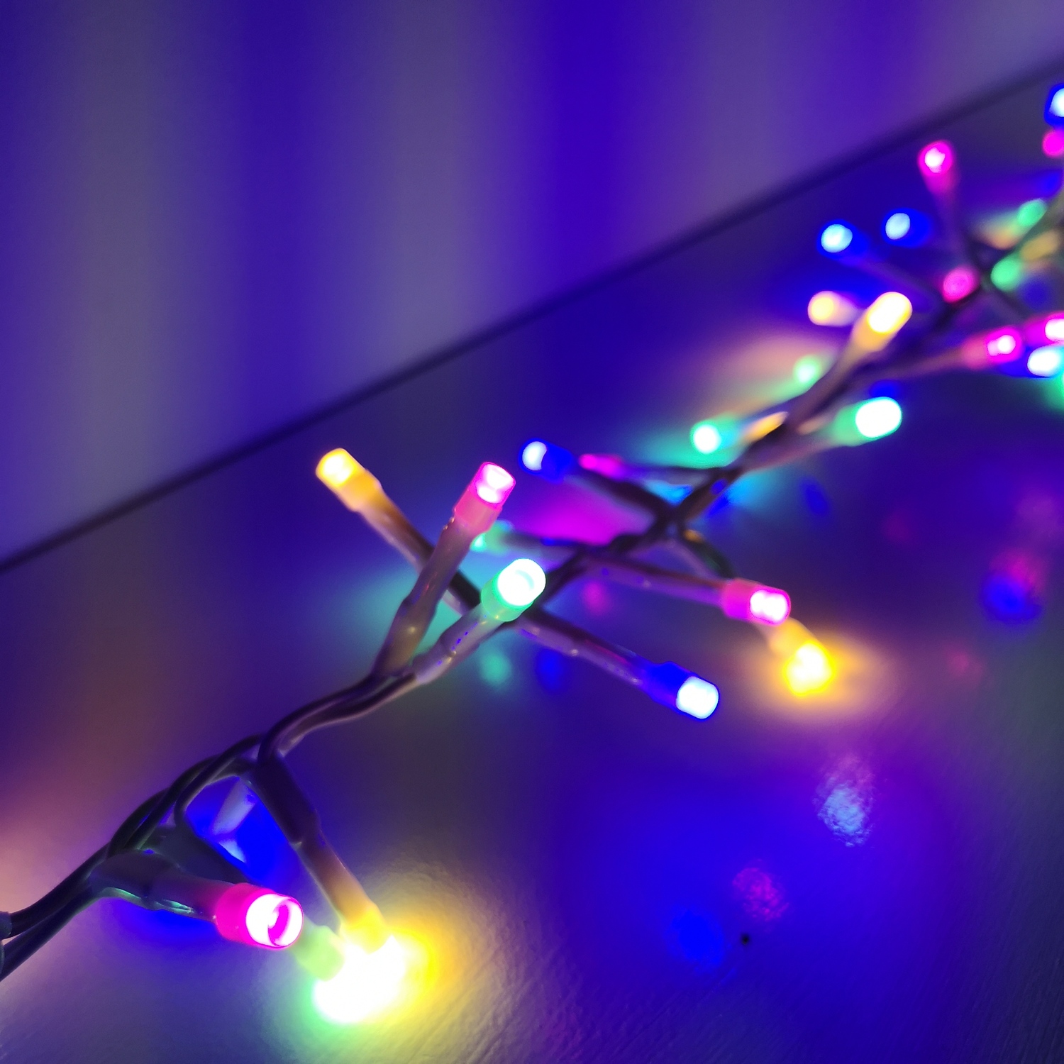 500 LED 5m Festive Christmas Outdoor 8 Function Timer Lights Pastel ...