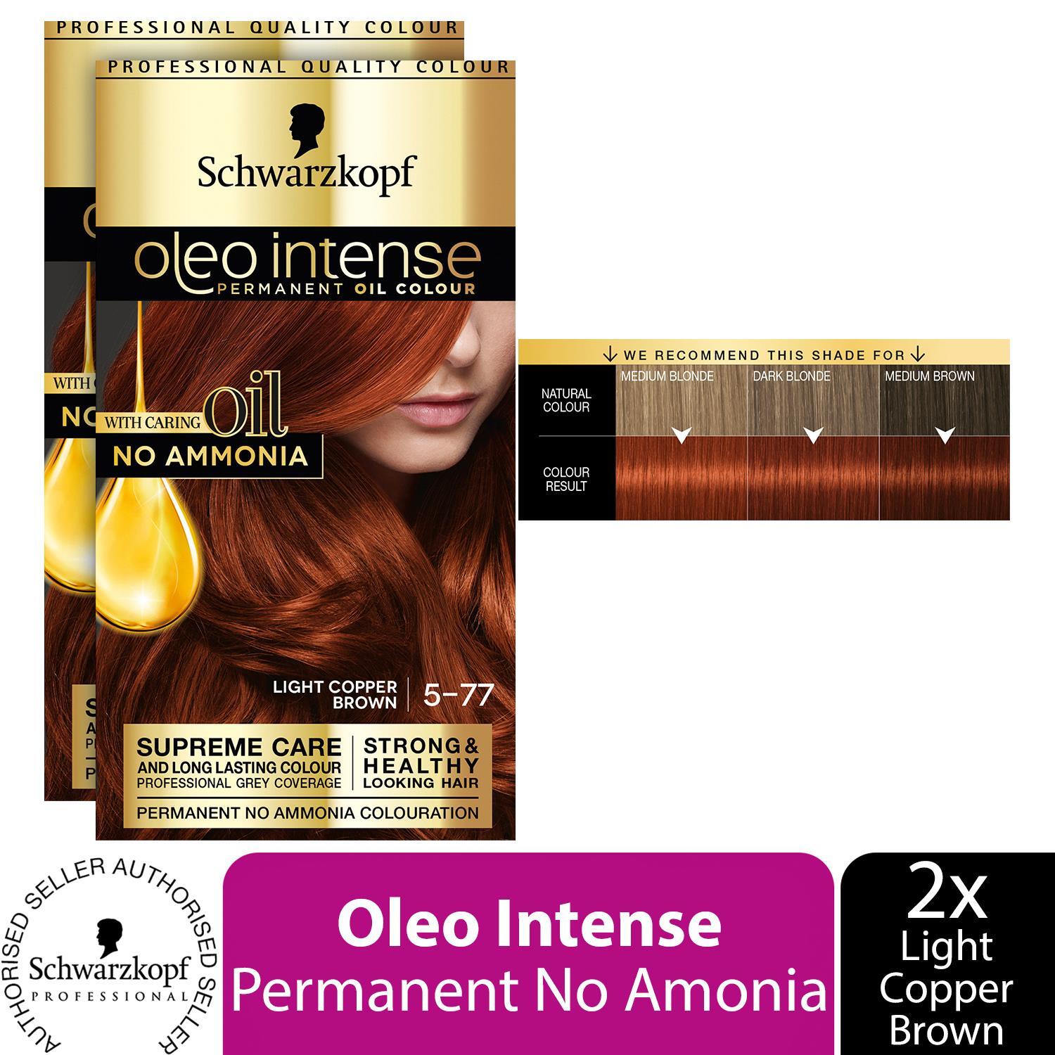 Schwarzkopf Oleo Intense 5-77 Light Copper Brown Permanent Oil Colour