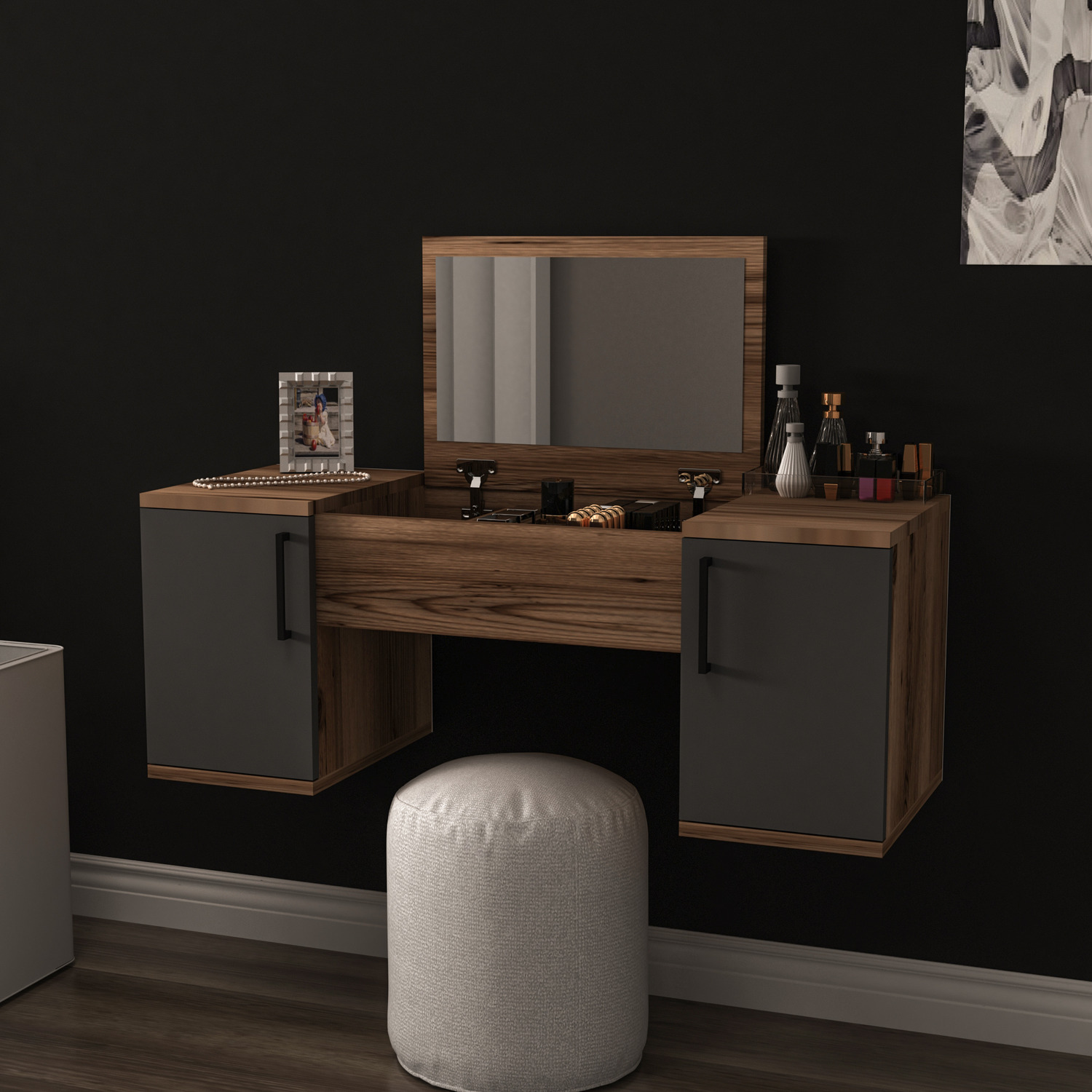Dressing Table with Mirror Wall Mounted Vanity Marie