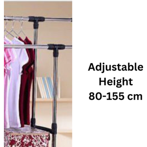 Clothes Rail Garment Rack Freestanding Hanging Shelf
