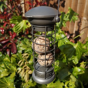 Heavy Duty Flick and Click Garden Wild Bird Hanging Pewter Metal Fat ...